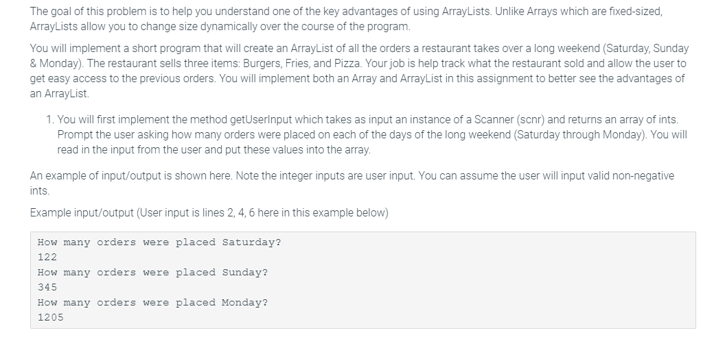 Solved The goal of this problem is to help you understand | Chegg.com