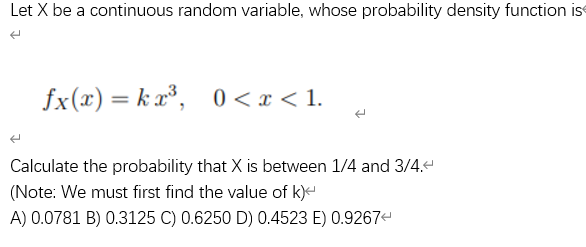 Solved Let X be a continuous random variable, whose | Chegg.com