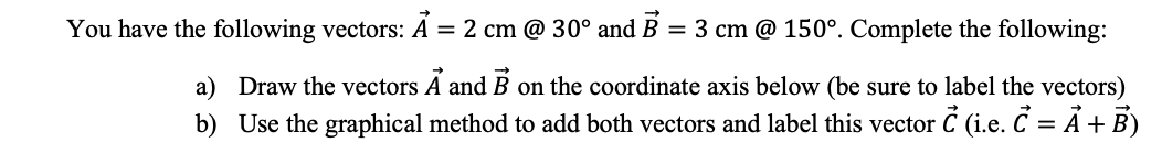 Solved a) Draw the vectors A and minus B on the coordinate | Chegg.com