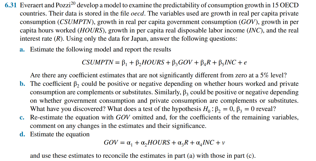 Solved data oecd; infile | Chegg.com