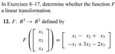 Solved In Exercises 8–17, determine whether the function F a | Chegg.com