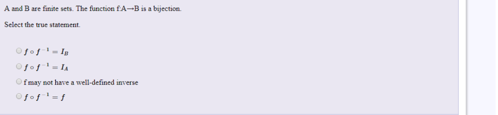 Solved A And B Are Finite Sets The Function Fa B Is A 3797