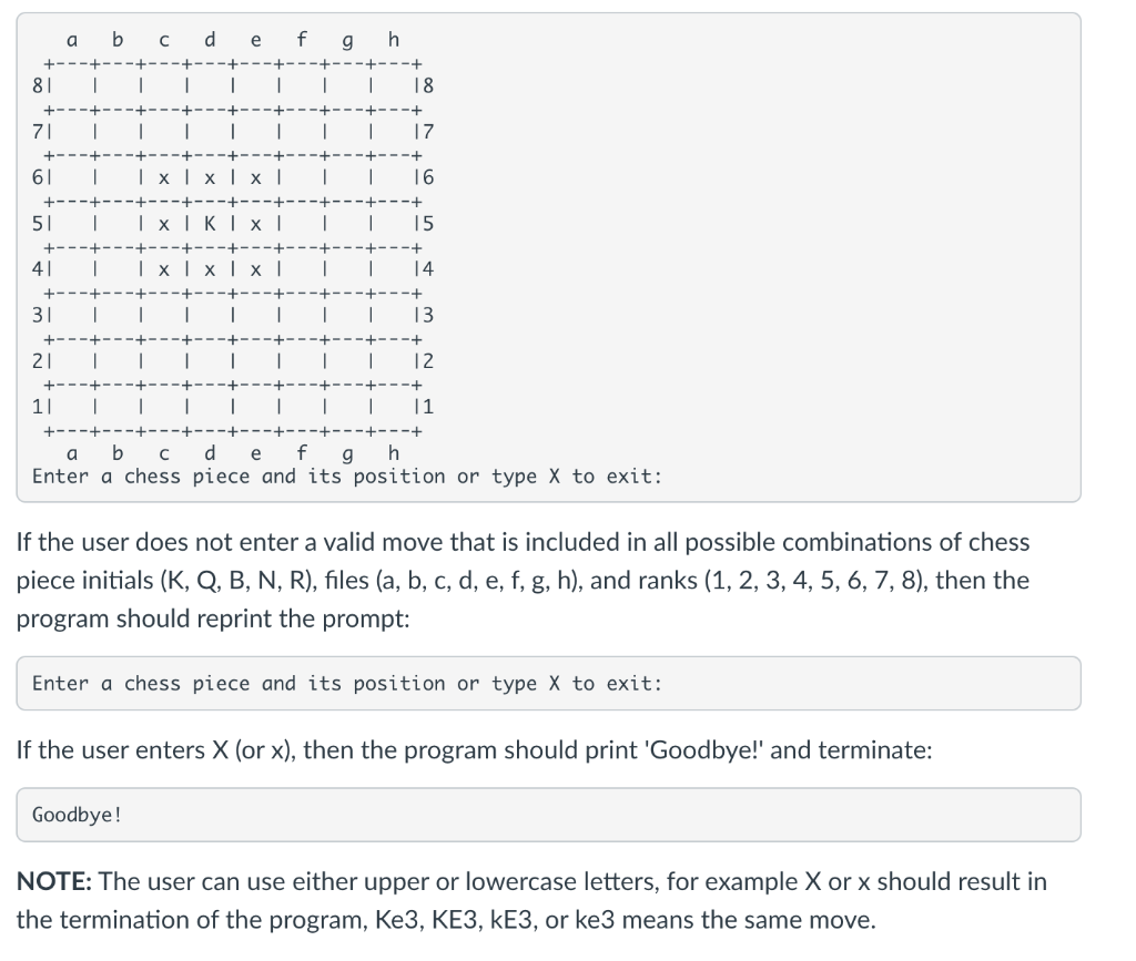 Solved Chess Python Objective Practicing With
