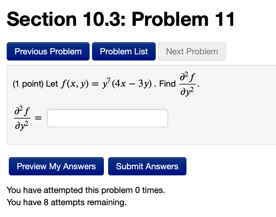 Solved Section 10 3 Problem 11 Previous Problem Problem