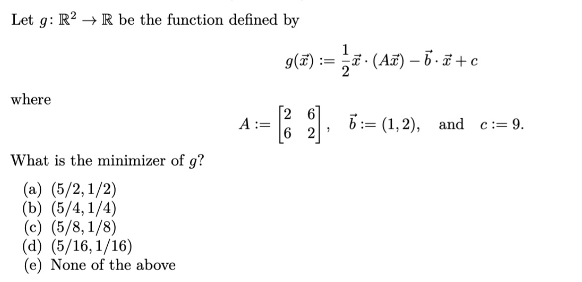 Solved Let g: R2 + R be the function defined by = . where | Chegg.com