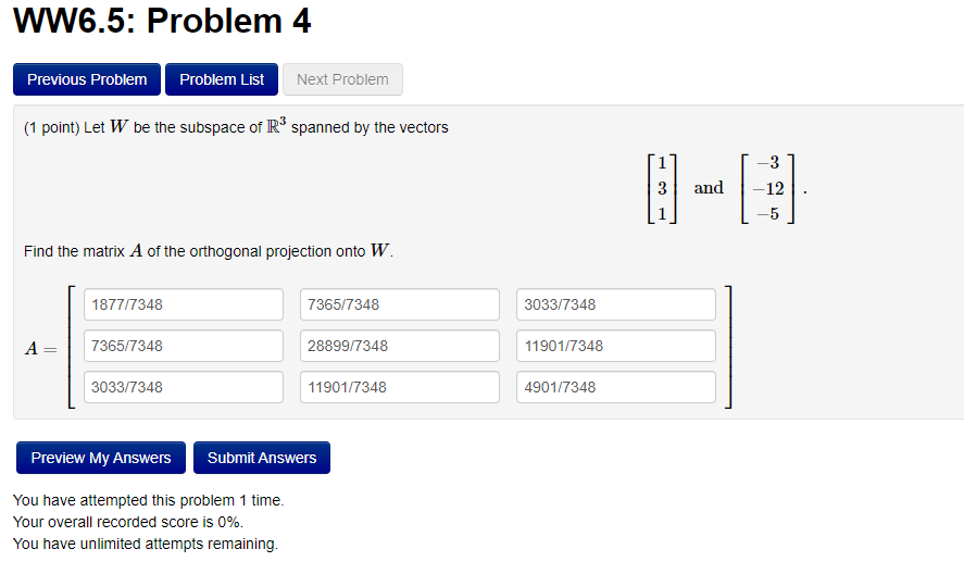 Solved WW6.5: Problem 4 Previous Problem Problem List Next | Chegg.com