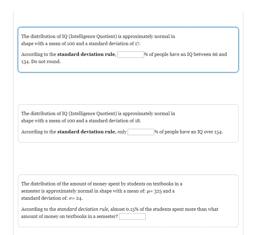 Solved The distribution of IQ (Intelligence Quotient) is | Chegg.com