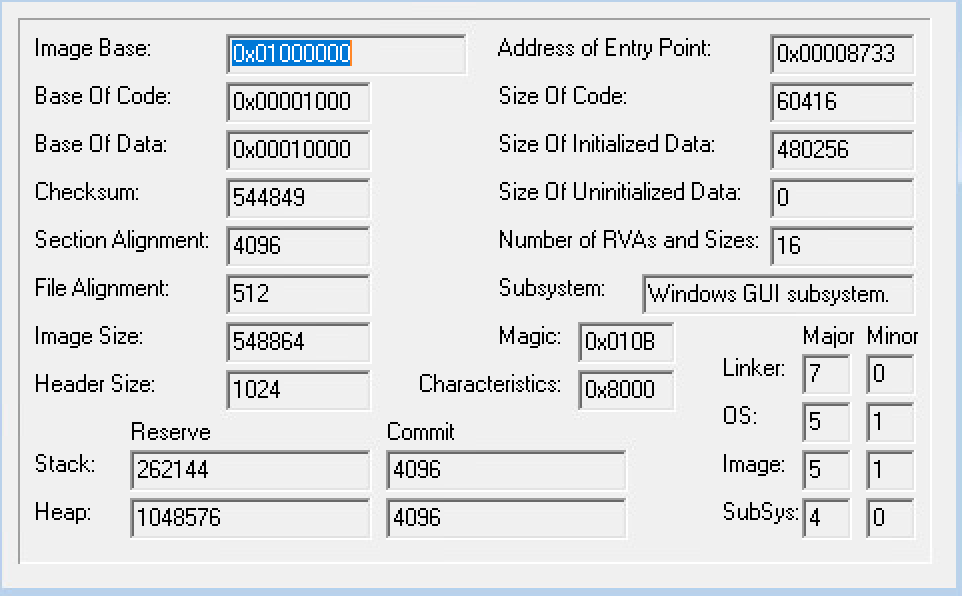 In the file for the program, the sections present are | Chegg.com