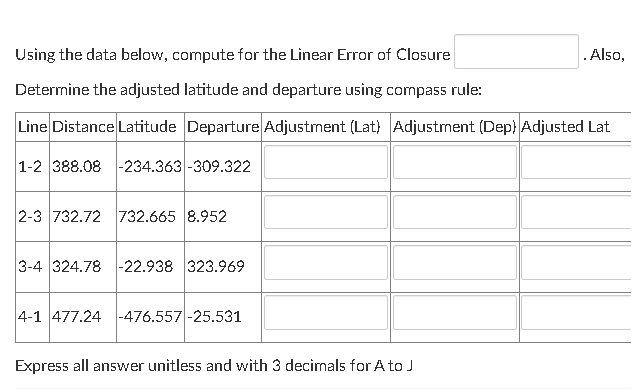 Solved . Also, Using the data below, compute for the Linear | Chegg.com