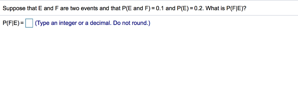 Solved Suppose that E and F are two events and that P(E and | Chegg.com