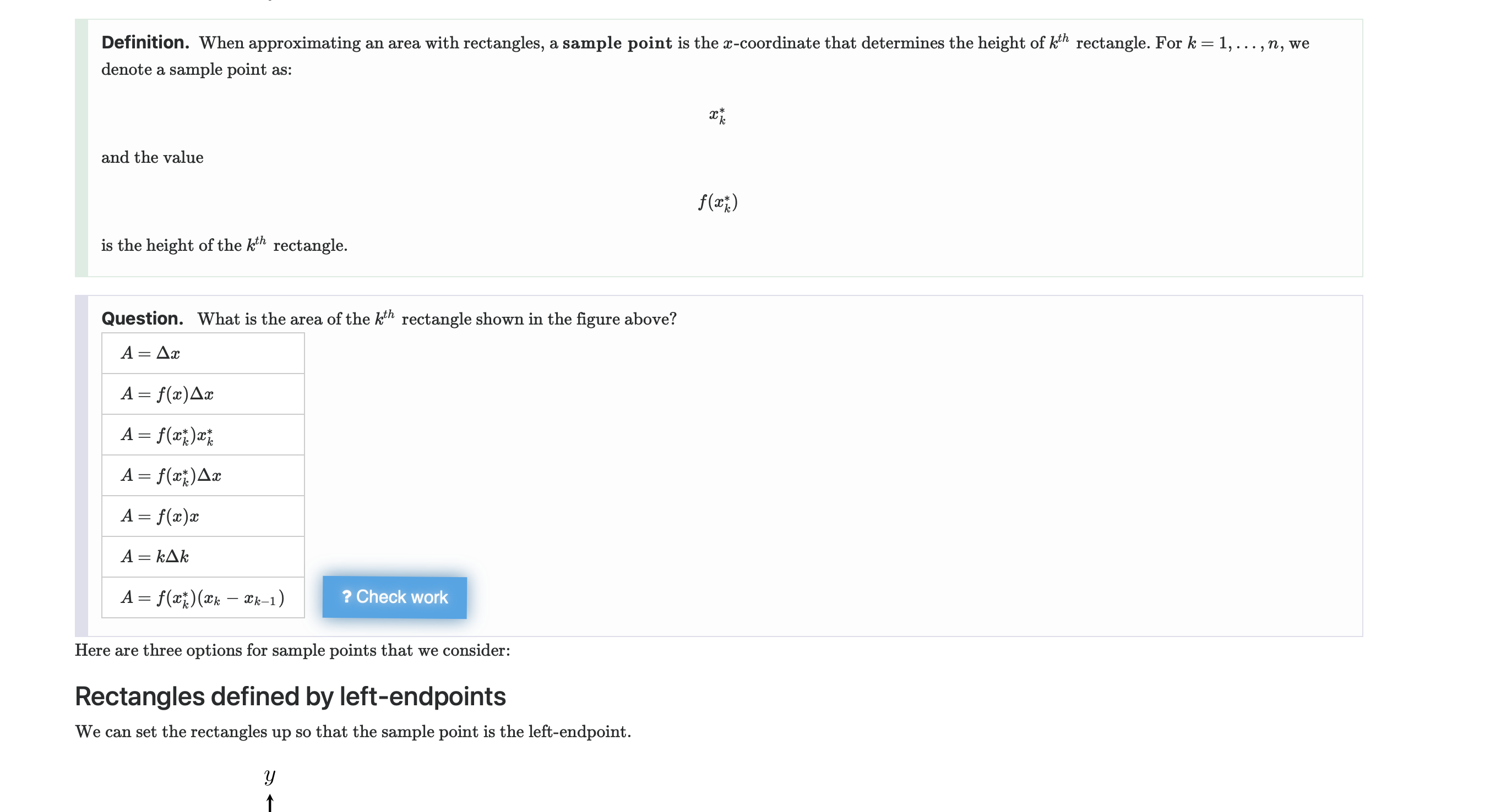 Solved But which set of rectangles? When we use n rectangles | Chegg.com
