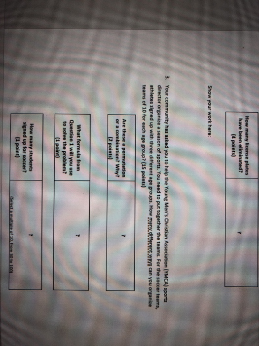 Solved tions and Permutations Differentiate between | Chegg.com