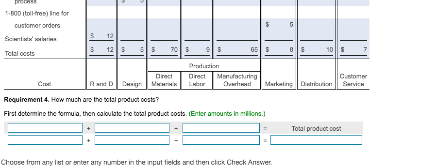 Solved i Requirements 1. Classify each of these costs | Chegg.com