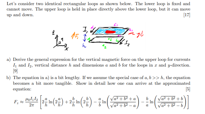 Solved Let's consider two identical rectangular loops as | Chegg.com