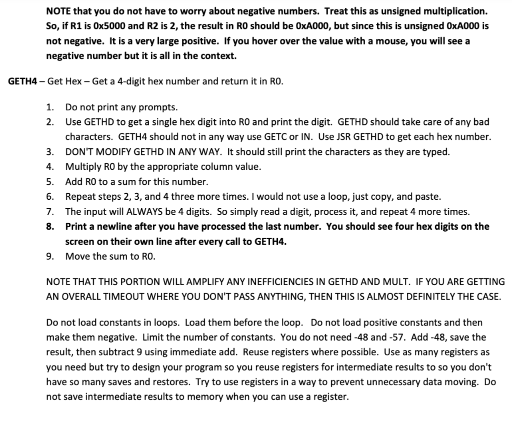 Solved LC3 Programming Assignment - Hexadecimal Input and | Chegg.com