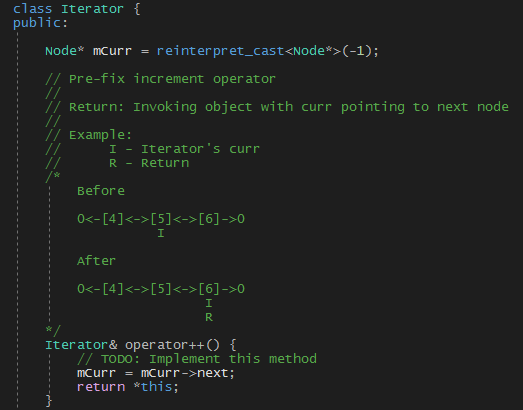 // Return: An iterator that has its | Chegg.com