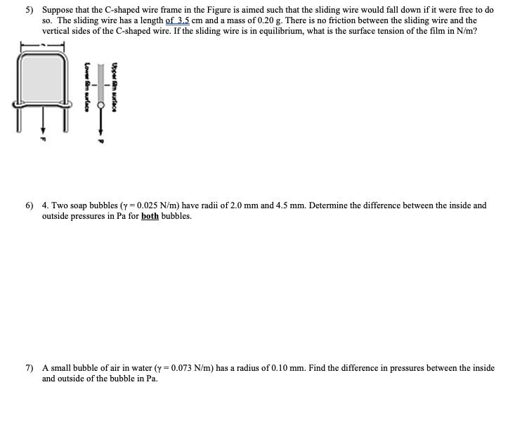 Solved 5) Suppose that the C-shaped wire frame in the Figure | Chegg.com