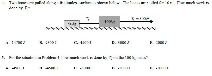 Solved Two boxes are pulled along a frictionless surface as | Chegg.com