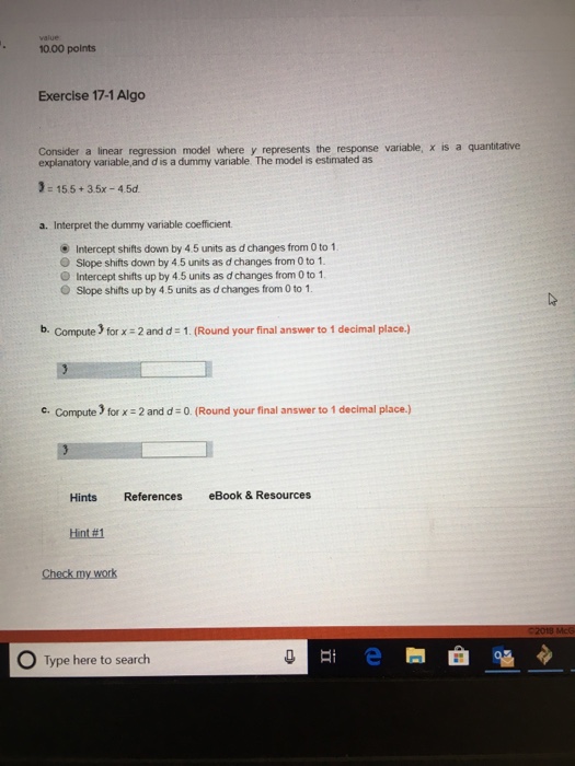 Solved 10.00 polnts Exercise 17-1 Algo Consider a linear | Chegg.com Solved 10.00 polnts Exercise 17-1 Algo Consider a linear | Chegg.com