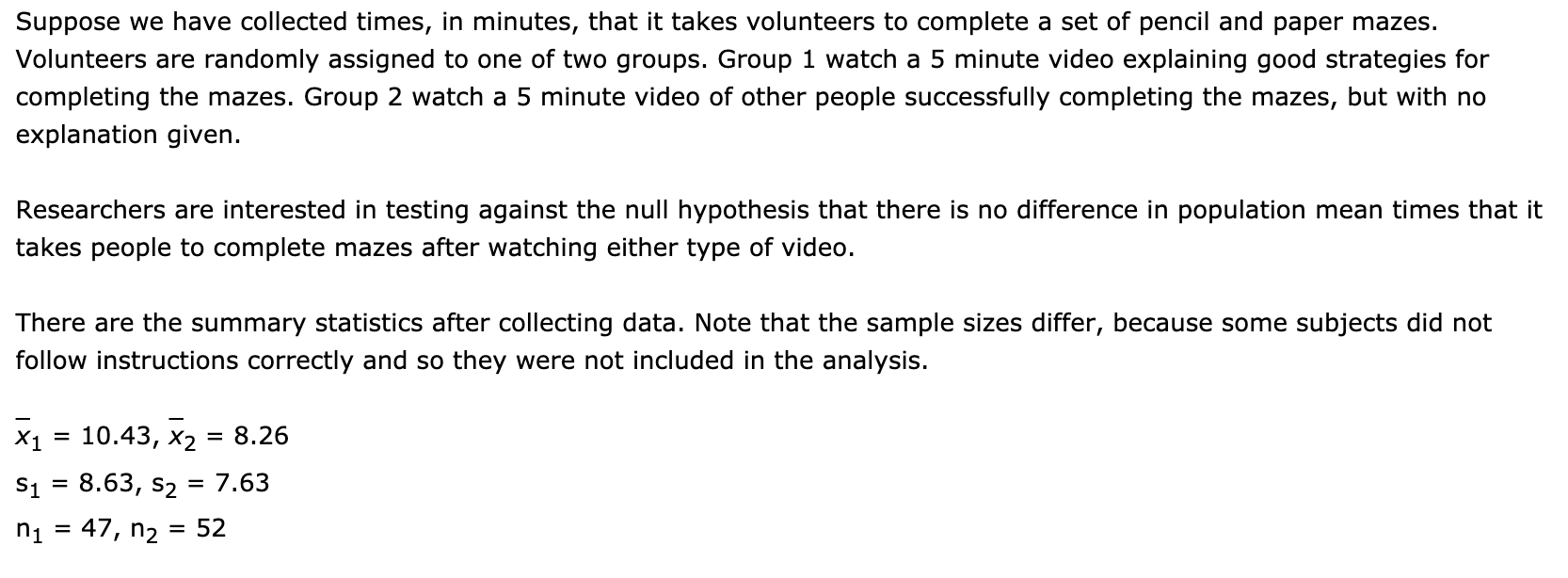 Solved For each question, create an approximate 95% CI and | Chegg.com