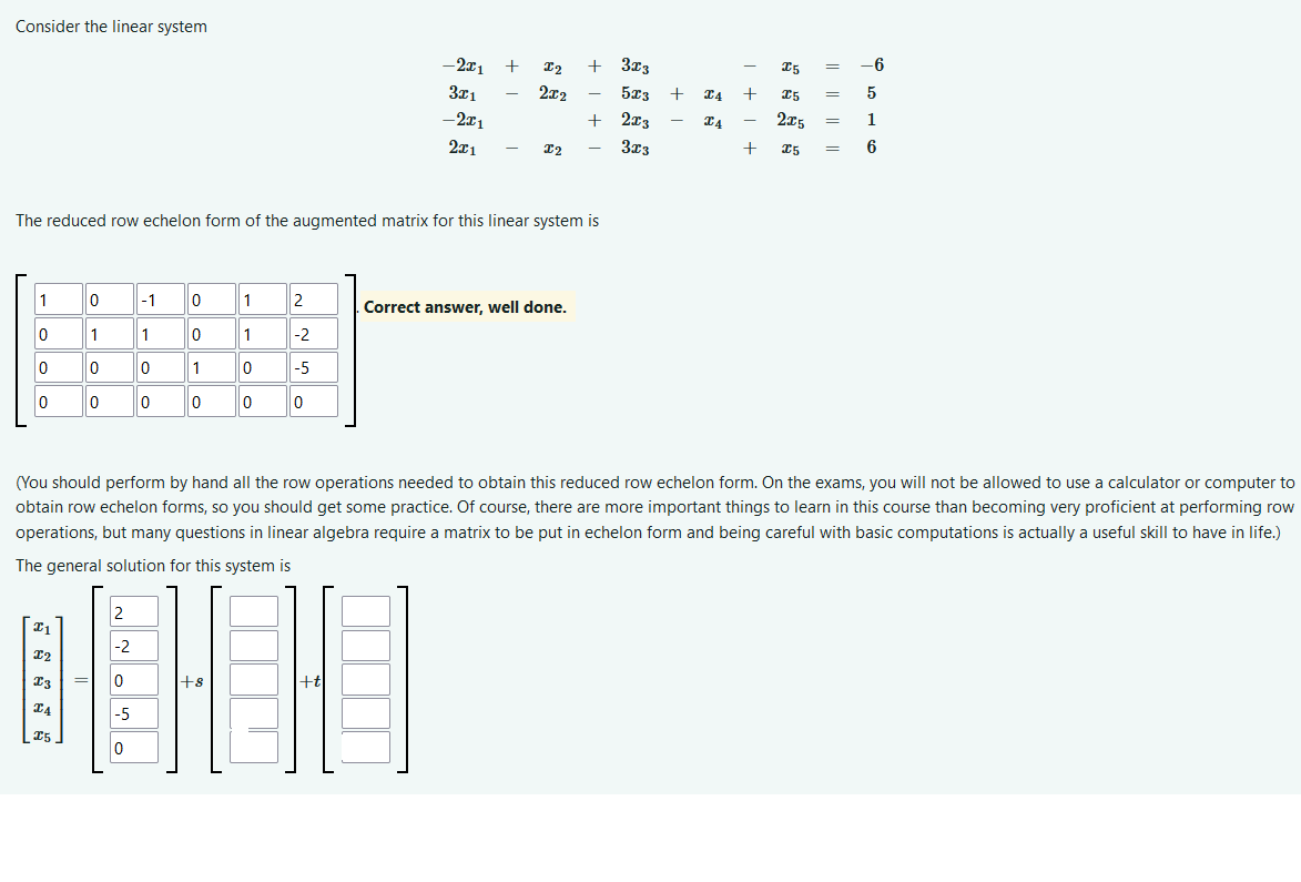 Solved Consider the linear | Chegg.com