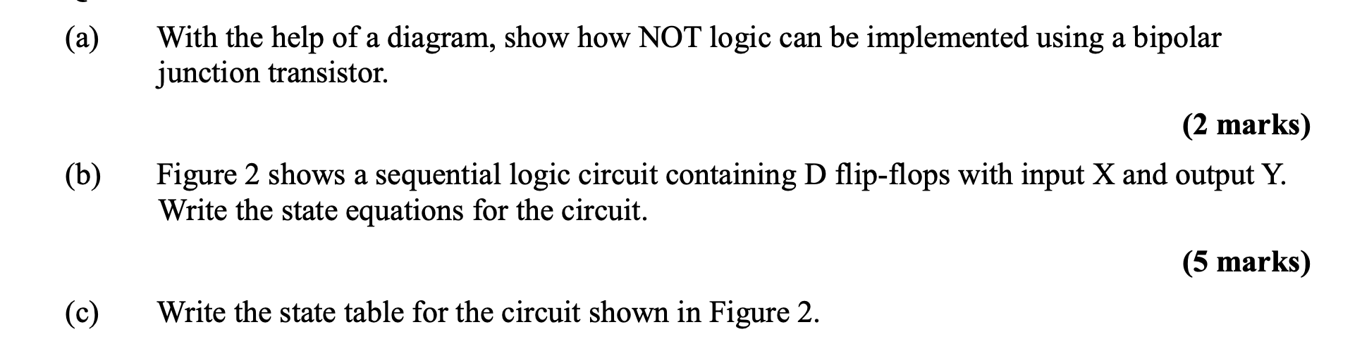 Solved (a) With the help of a diagram, show how NOT logic | Chegg.com