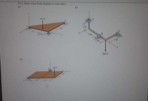 Solved PS-2. Draw a free-body diagram of each object. a) b) | Chegg.com
