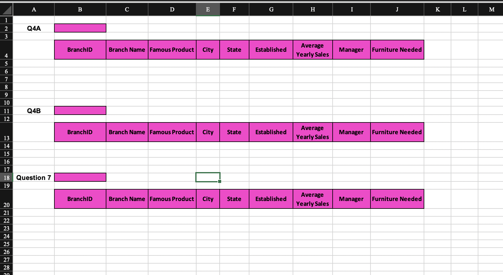 Solved 7. What is the sum of “average yearly sales” in the | Chegg.com