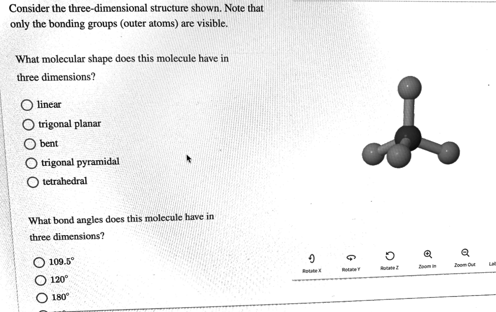 Solved Consider the three-dimensional structure shown. Note | Chegg.com