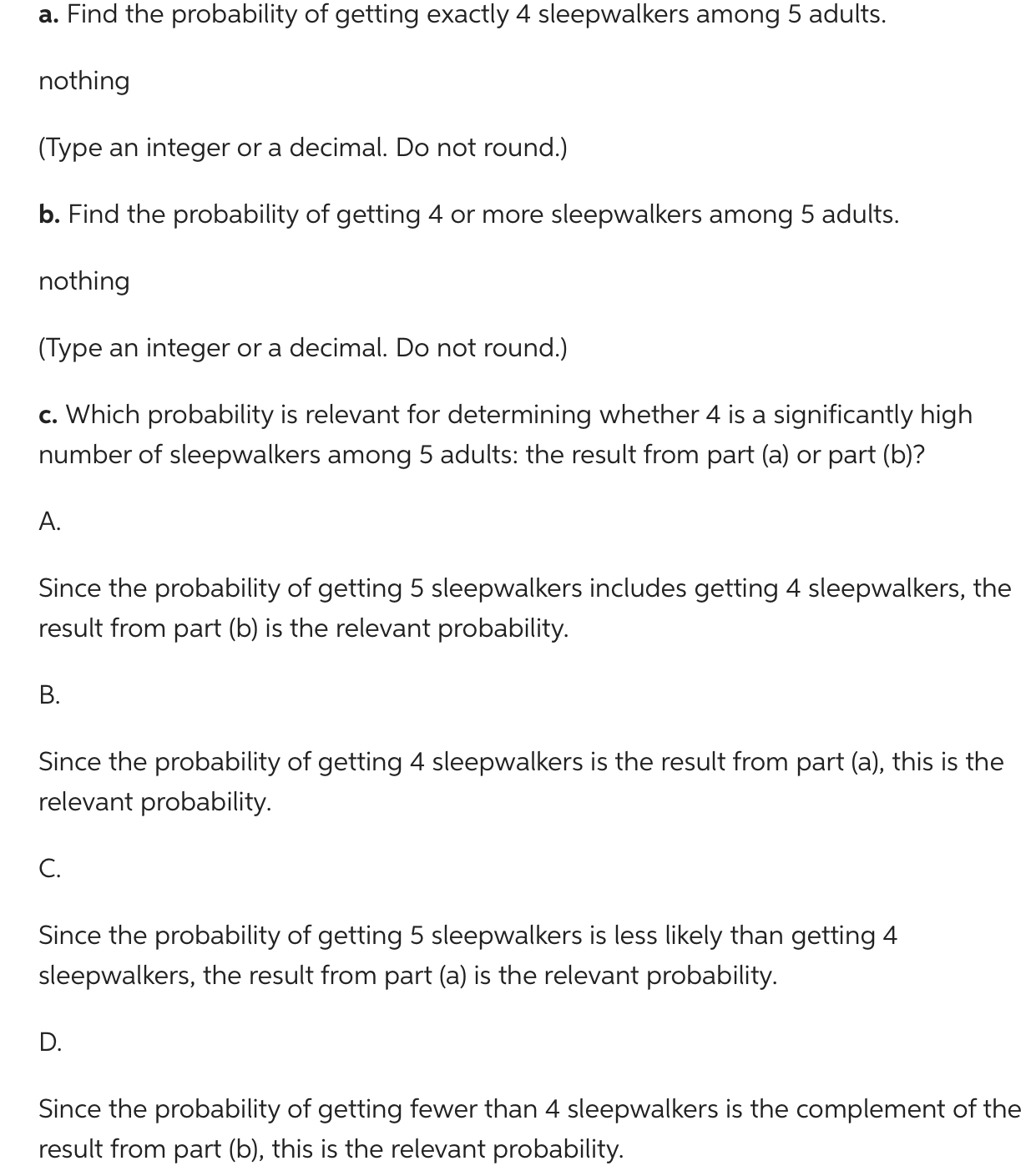 Solved The accompanying table describes the random variable | Chegg.com