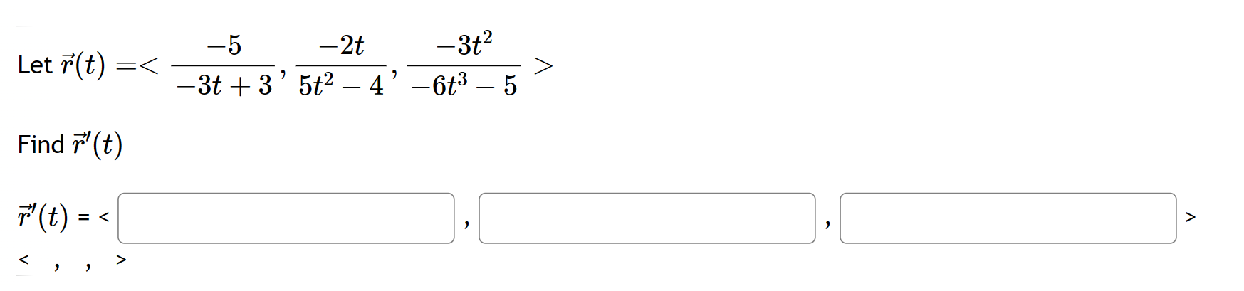 Solved Let r(t)= Find r′(t) | Chegg.com