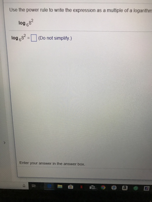 Solved Use the power rule to write the expression as a | Chegg.com