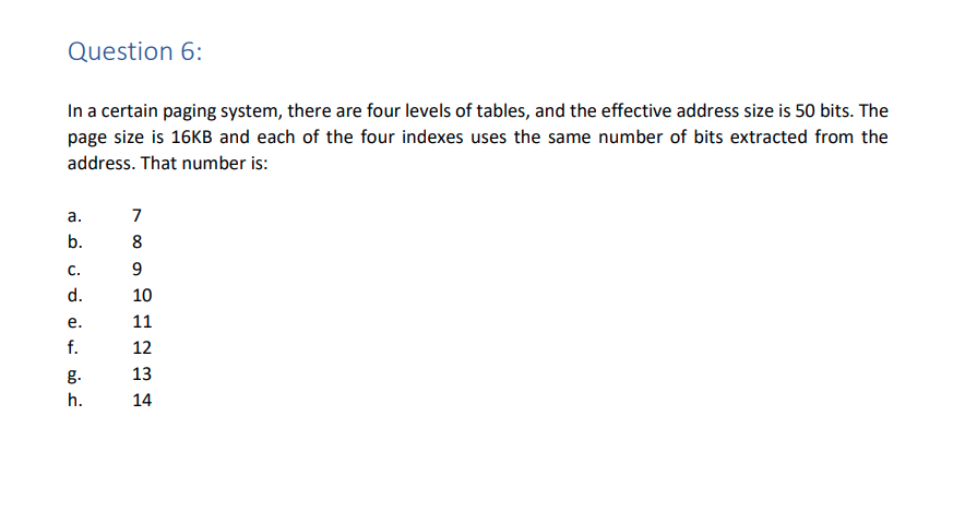 Solved In a certain paging system, there are four levels of | Chegg.com