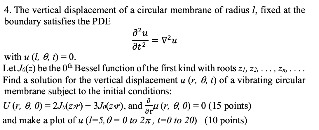 Solved it would be fine for using matlab to make a plot | Chegg.com