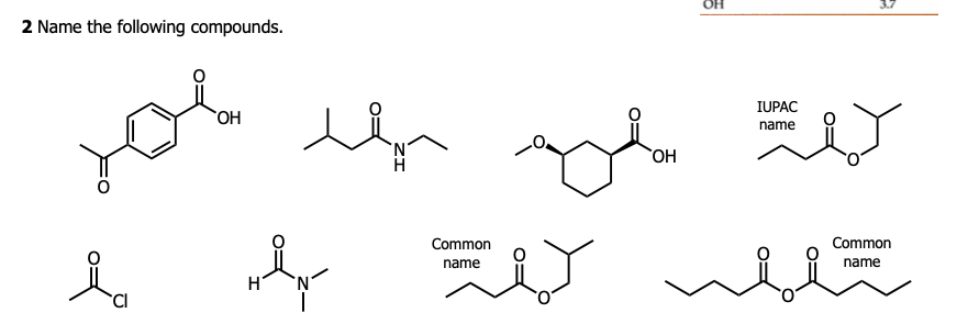 Solved OH 2 Name the following compounds. OH IUPAC name ly | Chegg.com