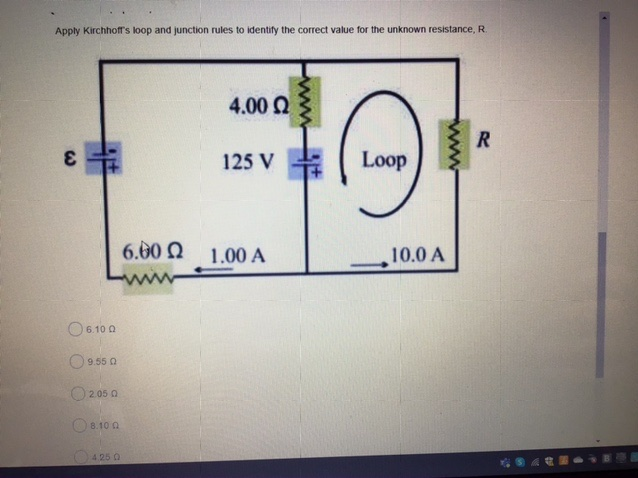 Solved Apply Kirchhoff's loop and junction rules to identify | Chegg.com