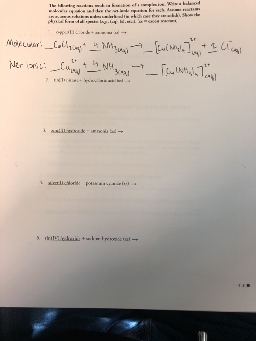 Solved The following reactions result in formation of a | Chegg.com