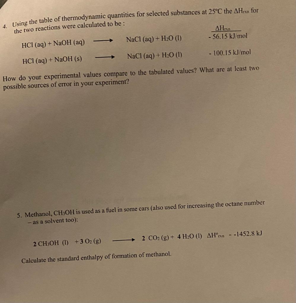 Solved how many moles of NaCl(aq) were produced? b. For the | Chegg.com