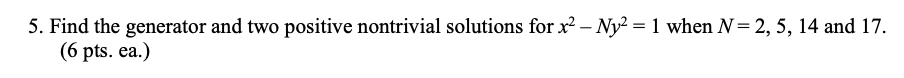 Solved 5. Find the generator and two positive nontrivial | Chegg.com