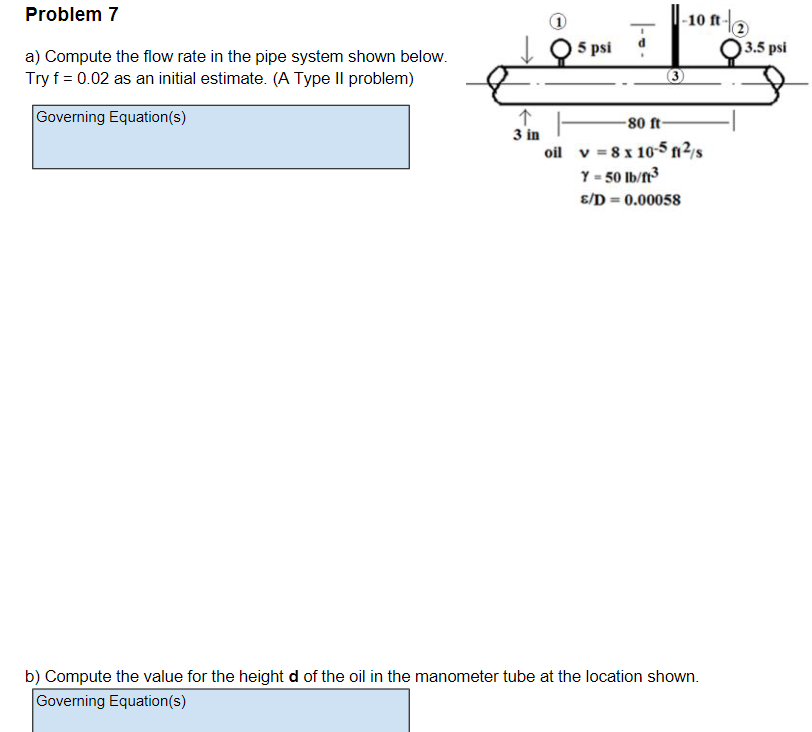 Solved a) Compute the flow rate in the pipe system shown | Chegg.com