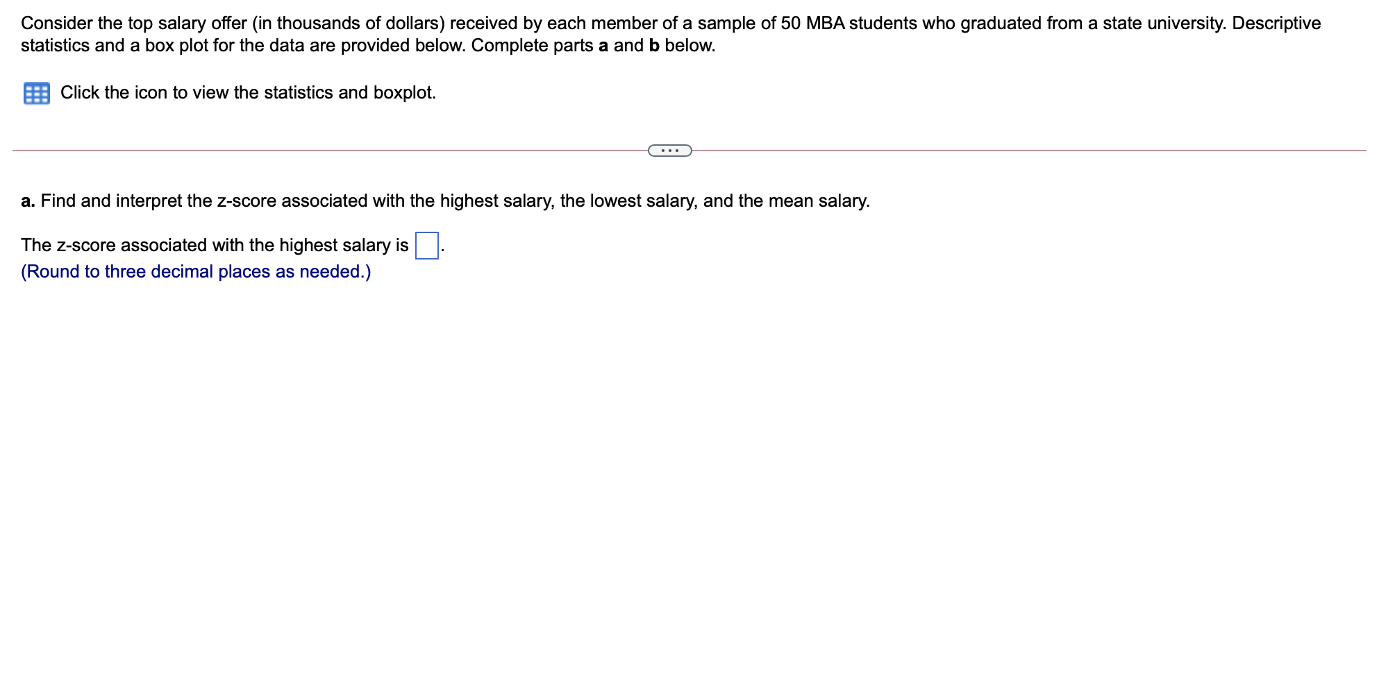 Solved Consider the Descriptive - Х Descriptive statistics | Chegg.com