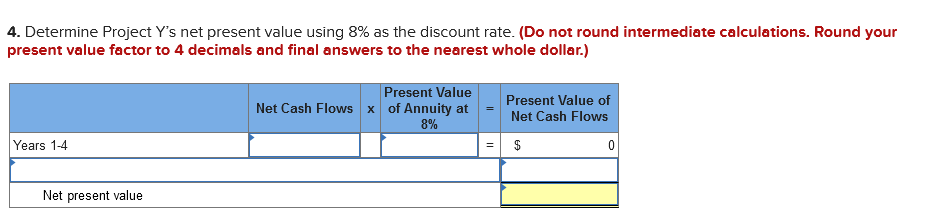 Solved Project Y requires a $350,000 investment for new | Chegg.com