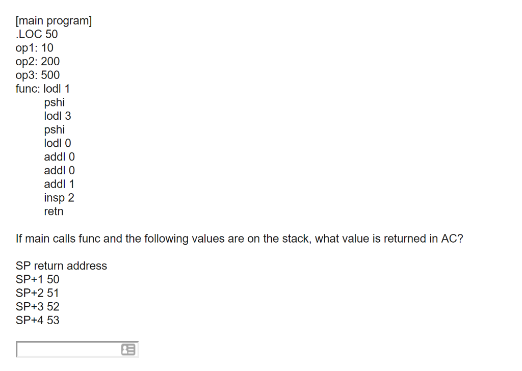 Assume that there is a Mic-1 assembly language | Chegg.com
