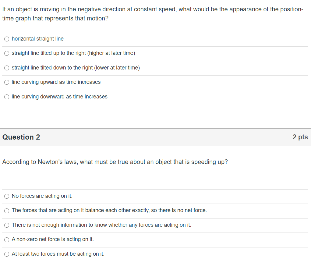 Solved If an object is moving in the negative direction at | Chegg.com