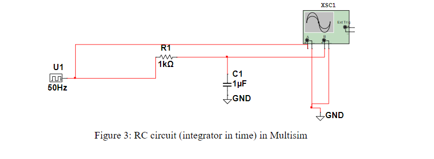 Solved XSC1 Ext Tri R1 M 1kΩ 5 50Hz C1 - 1uF GND LOND Figure | Chegg.com