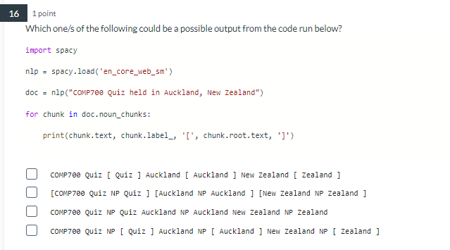 Solved 61 point Which one/s of the following could be a | Chegg.com