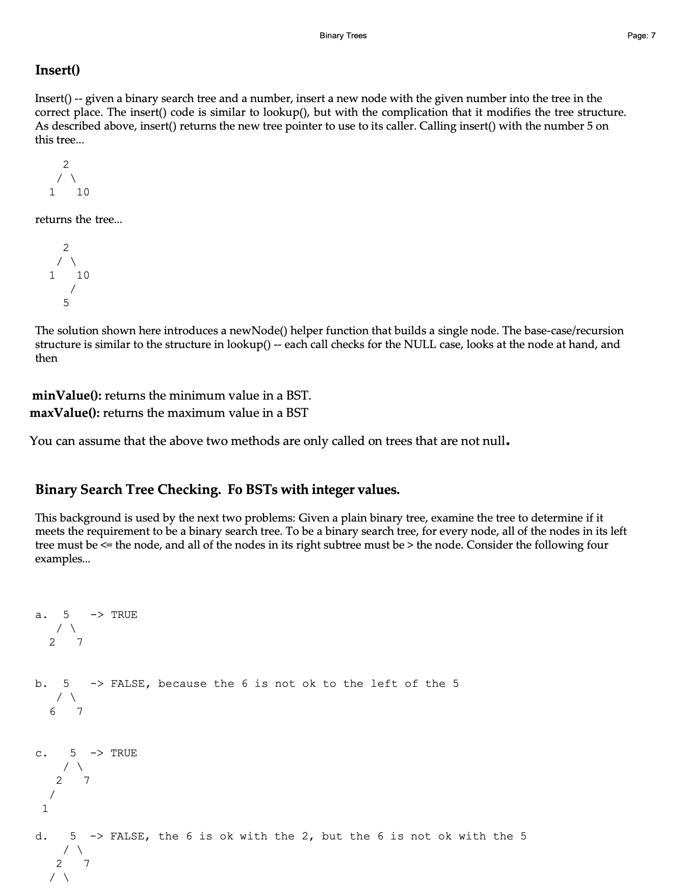 Solved A "binary search tree" (BST) or "ordered binary tree" | Chegg.com