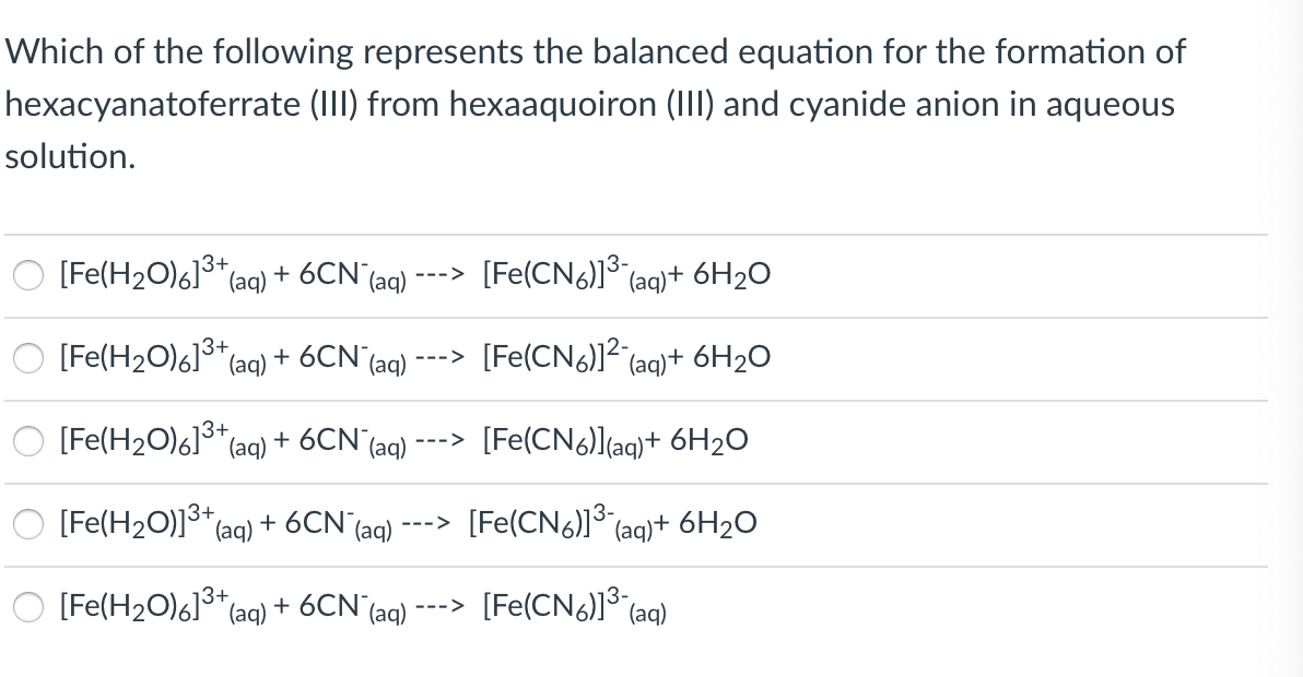 Solved Which of the following represents the balanced | Chegg.com