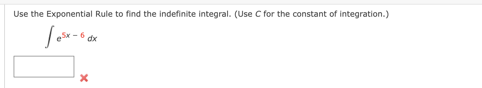 Use the Exponential Rule to find the indefinite | Chegg.com