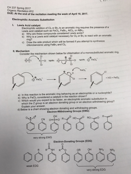 Solved Lewis Acid catalyst Electrophilic addition of Cl_2 | Chegg.com